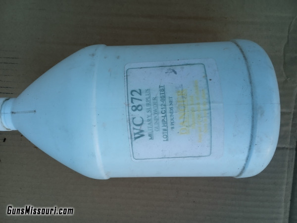 WC 872 Powder 8 pounds | Reloading | Springfield | Guns Missouri ...