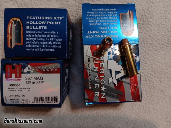 Hornady 357 Mag 125gr XTP 25 rd boxes 28 Boxes | Ammunition ...
